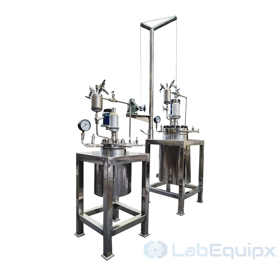 Lifting Lab Pressure Reactor with Double Condensing System LELLPRDCS