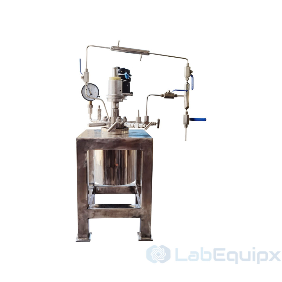 Lab Pressure Reactor with External Condenser, Relux and Receiver LELPRECRR