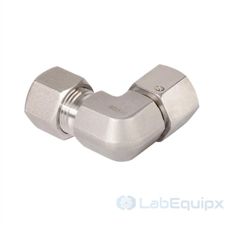 Stainless Steel Single Ferrule Swivel Nut Elbow