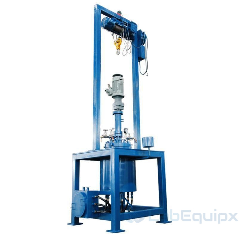 Electric Lifting Stainless Steel Clad Pilot Pressure Autoclave Reactors ...
