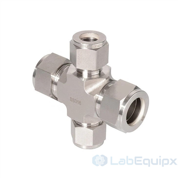 Double Ferrules Reducing Union Crosses