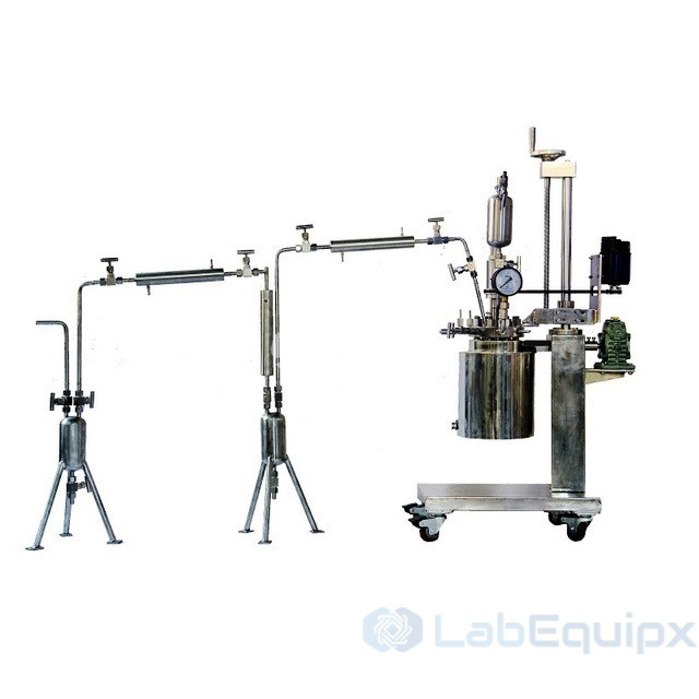 Lab Pressure Reactor with External Condener and Receiver LELPRECR