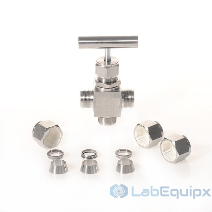 3 Way Double Ferrules Integral Forged Needle Valves 6000PSI