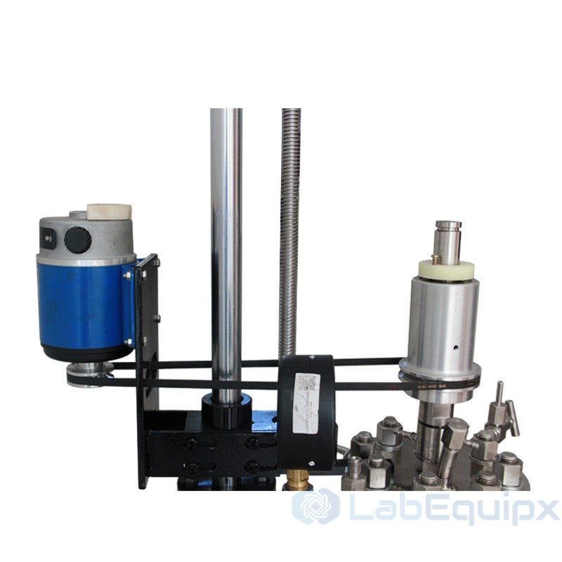 Lined Lab Pressure Reactor with Lifting Lowering functions LEPTFE